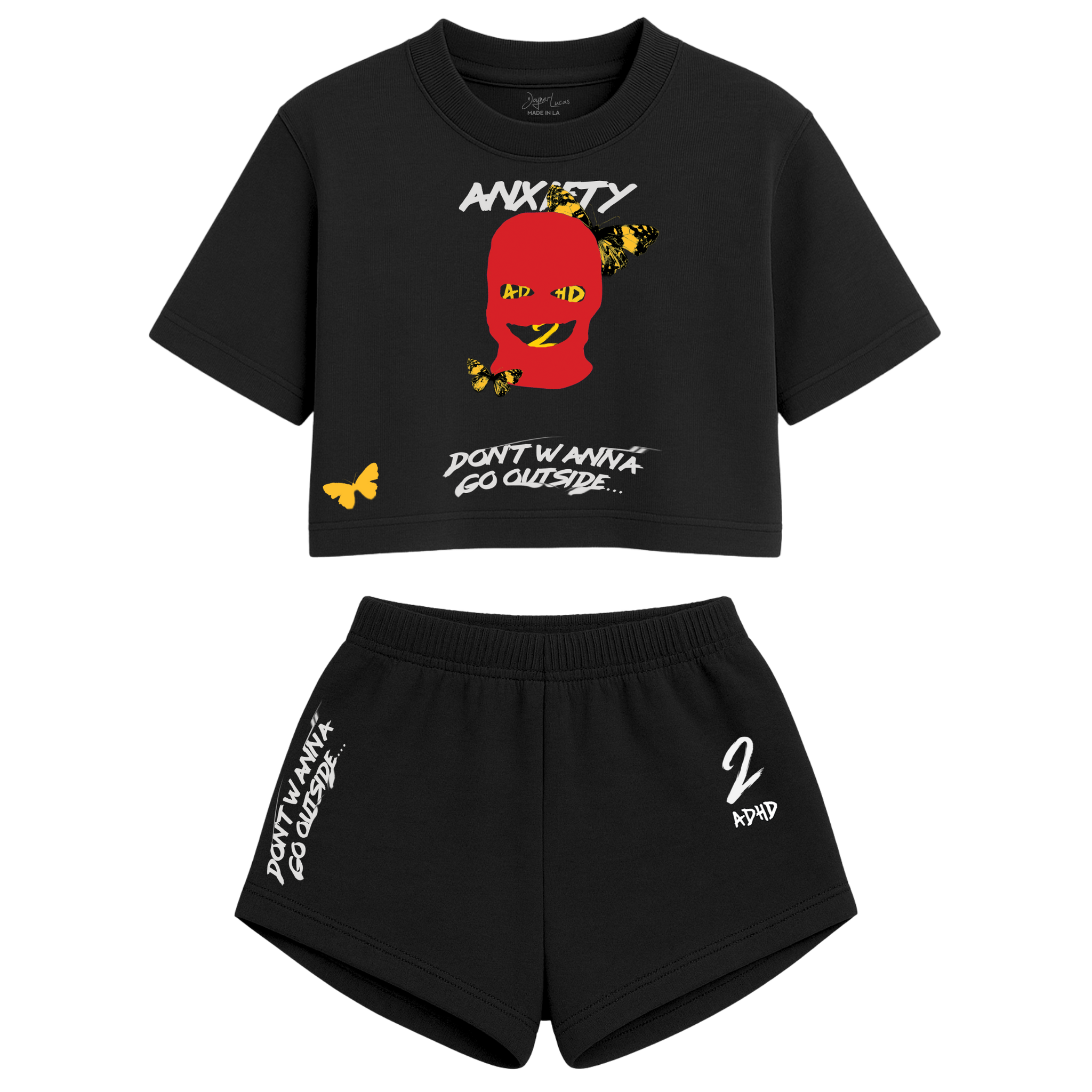 Female - Anxiety Mask Crop Set